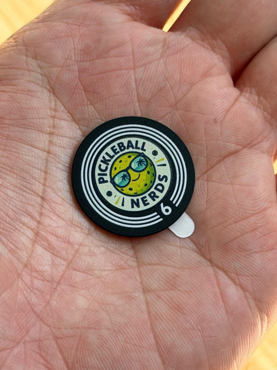 Pickleball Nerds 6g Pickleball Paddle Cap Coins - 2 Pack